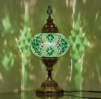 DEMMEX Turkish Moroccan Mosaic Table Bedside Night Lamp, Tiffany Style ...