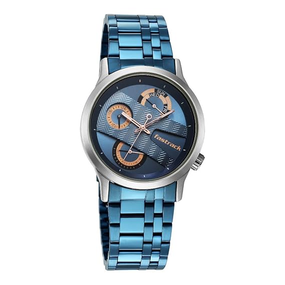Fastrack Exuberant Analog Blue Dial Men's Watch-3281KM02/3281KM02 ...
