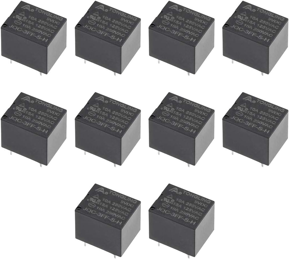 Electrical Buddy JQC 3F 73T DC 5V Coil 5 Pins Mini SPST Power Relay PCB ...