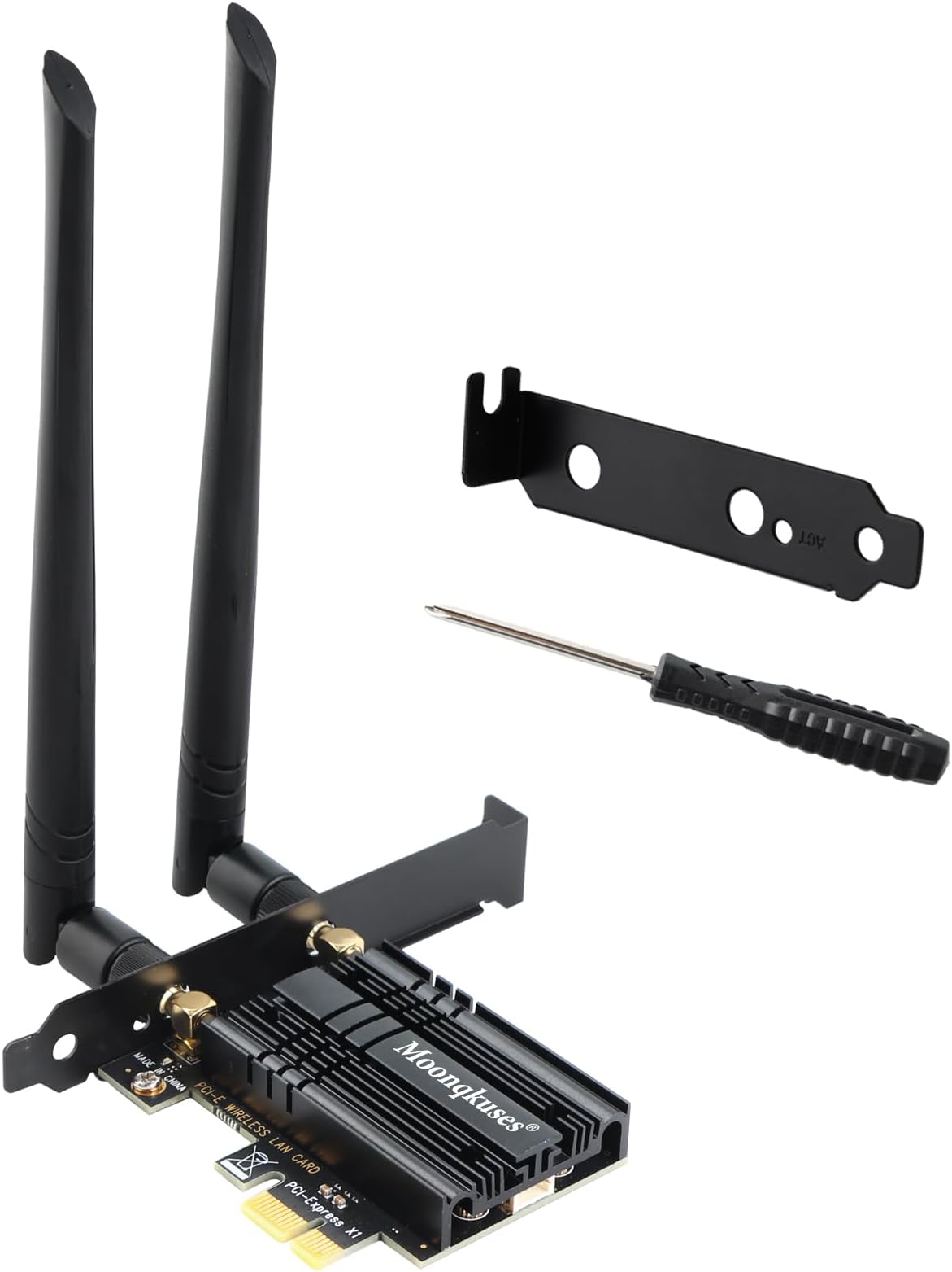 Amazon.com: WiFi 6E PCIe WiFi Card for Desktop PC AX210, Up to 2400Mbps ...