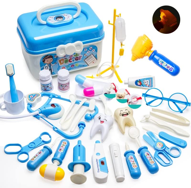 Doctor Playset Medical Kit Contains Children’s Injections, Lighted play ...