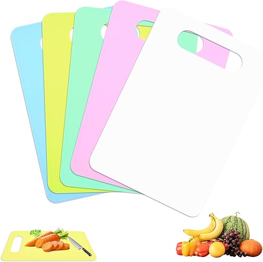 milaosk 5 Pack Small Chopping Board,Mini Coloured Chopping Boards Set ...