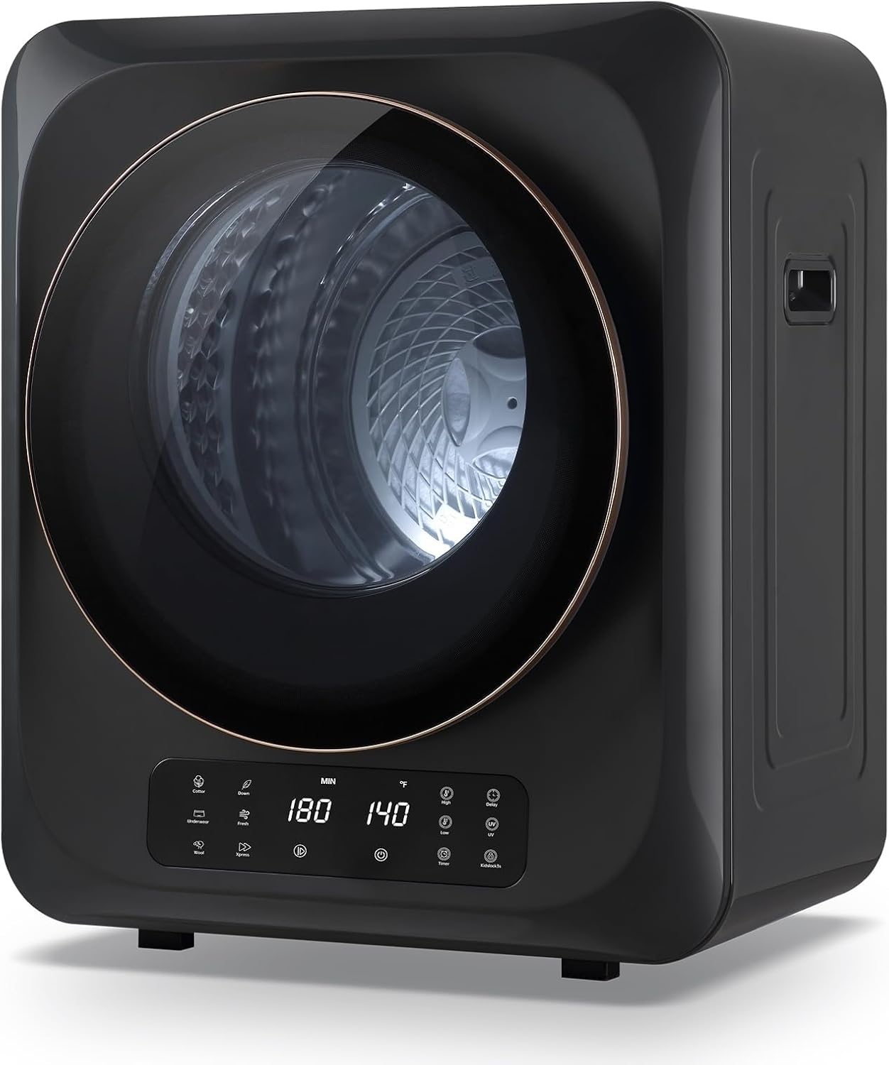 4KG Vented Tumble Dryer, 850W Small Compact Freestanding Front Tumble ...