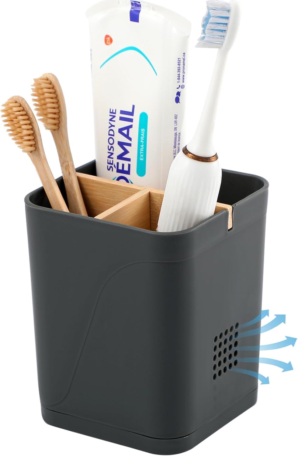 Amazon.com: Electric Toothbrush Holder 3 Slots Tooth Brushing Holder ...