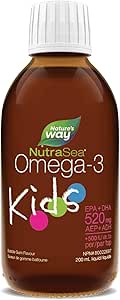 NutraSea Kids Bubblegum Omega-3 for Brain and Bone Support