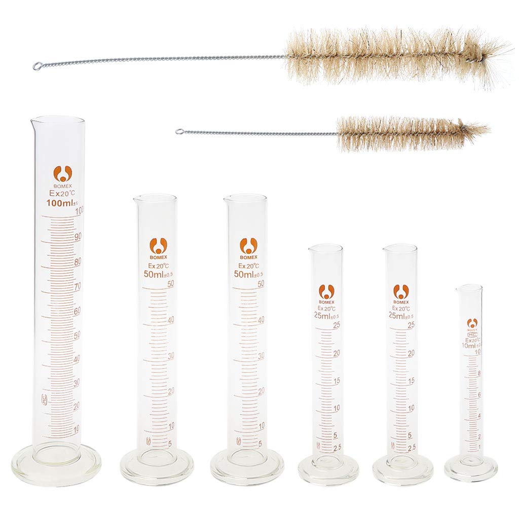 Buy ENGPAI Measuring Cylinder,10ml 25ml 50ml 100ml Graduated Cylinder ...