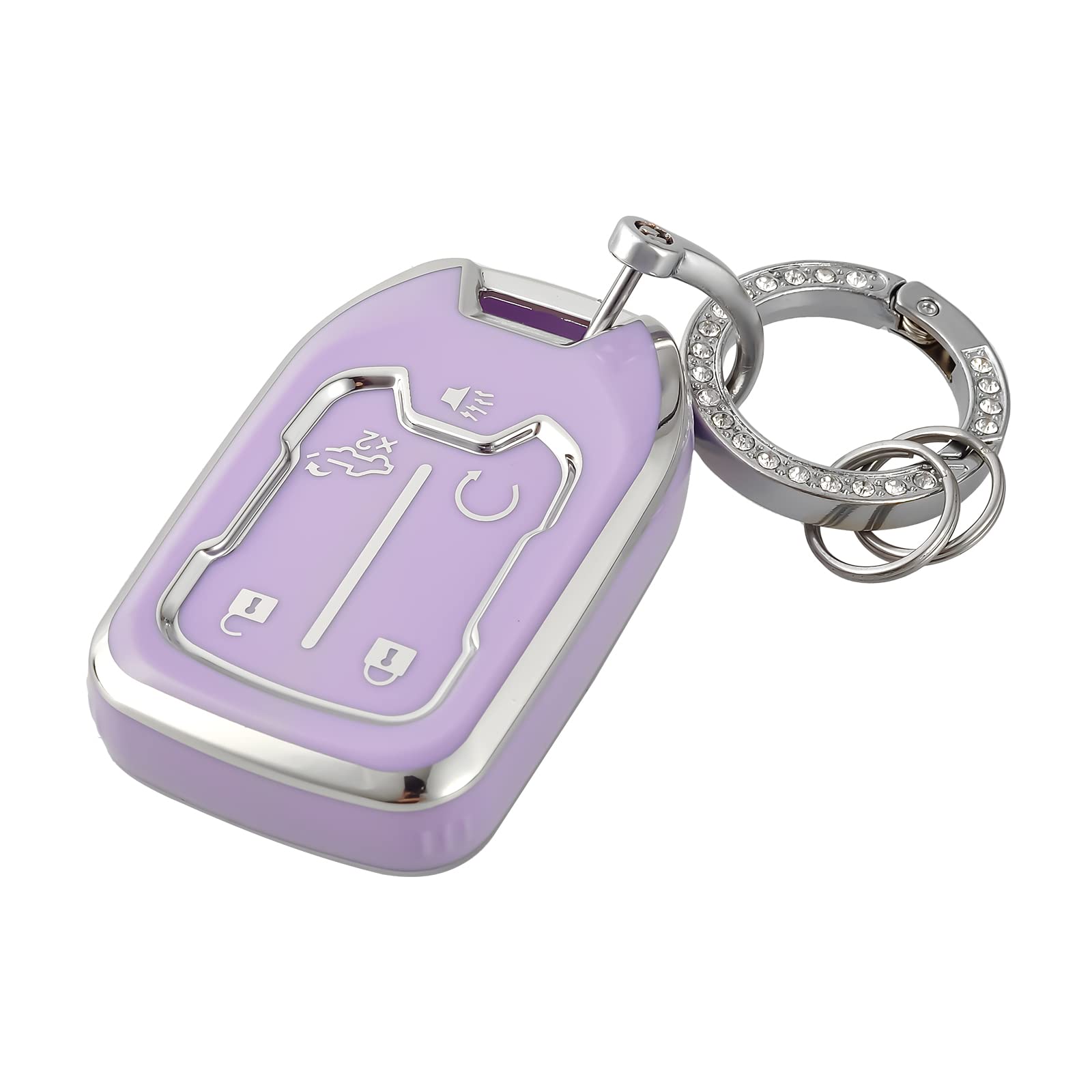 Amazon.com: OFFCURVE Key Fob Cover with Keychain Compatible with GMC ...