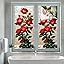 Amazon.com: BlissYard Magnolia Flower Window Film Glass Window Privacy ...