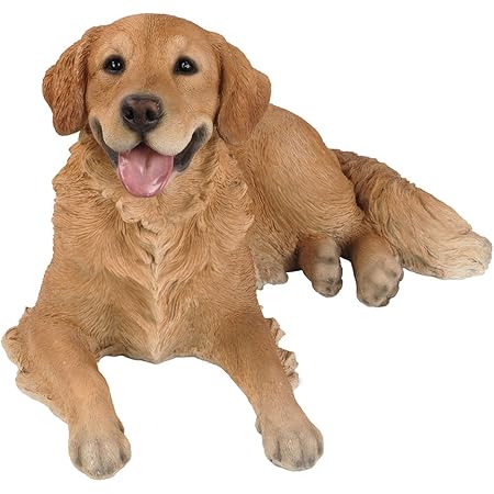 Amazon.com: Realistic Life Size Golden Retriever Statue Detail ...