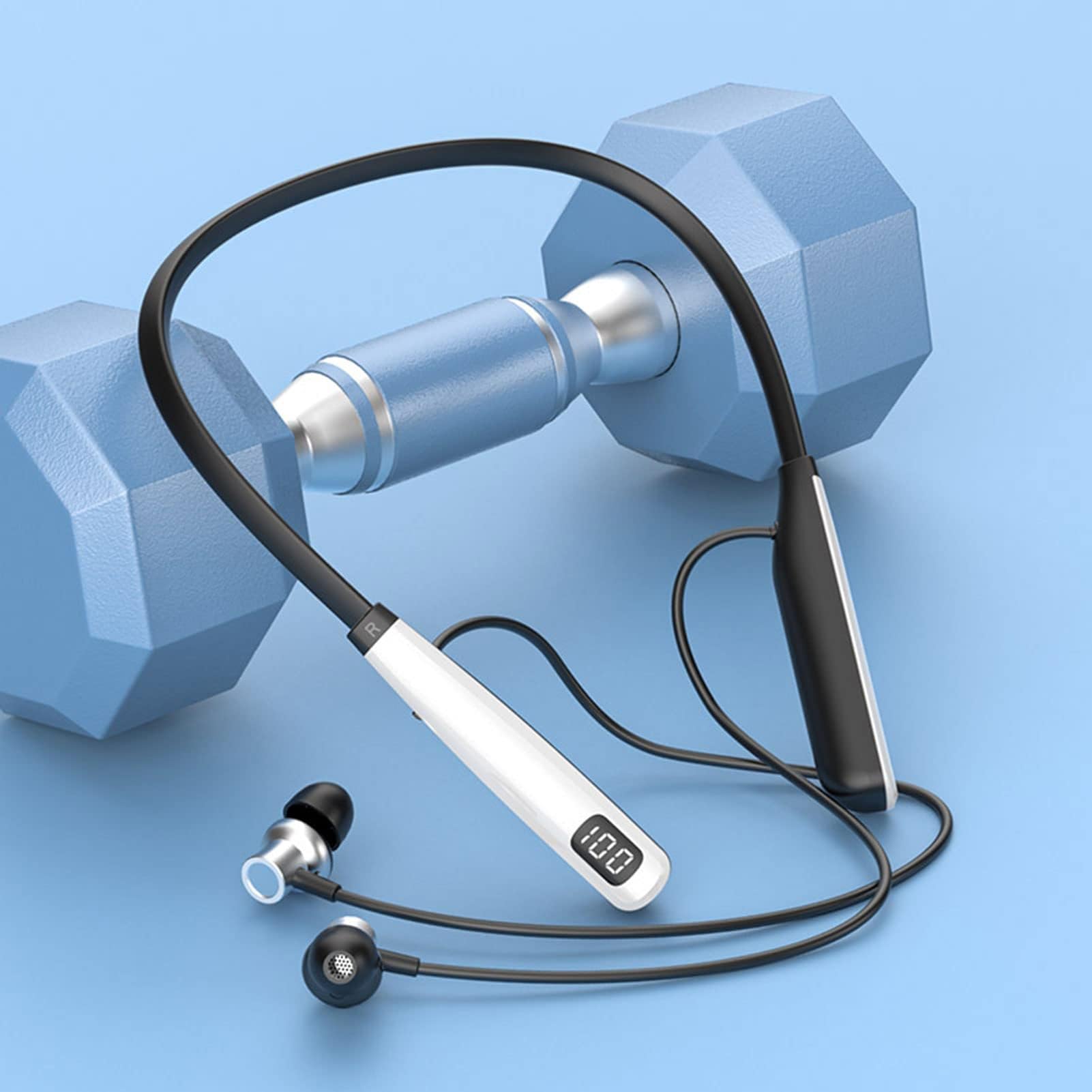 Amazon.com: CHUYI Wireless Bluetooth 5.3 Neckband Headphone, Hanging ...