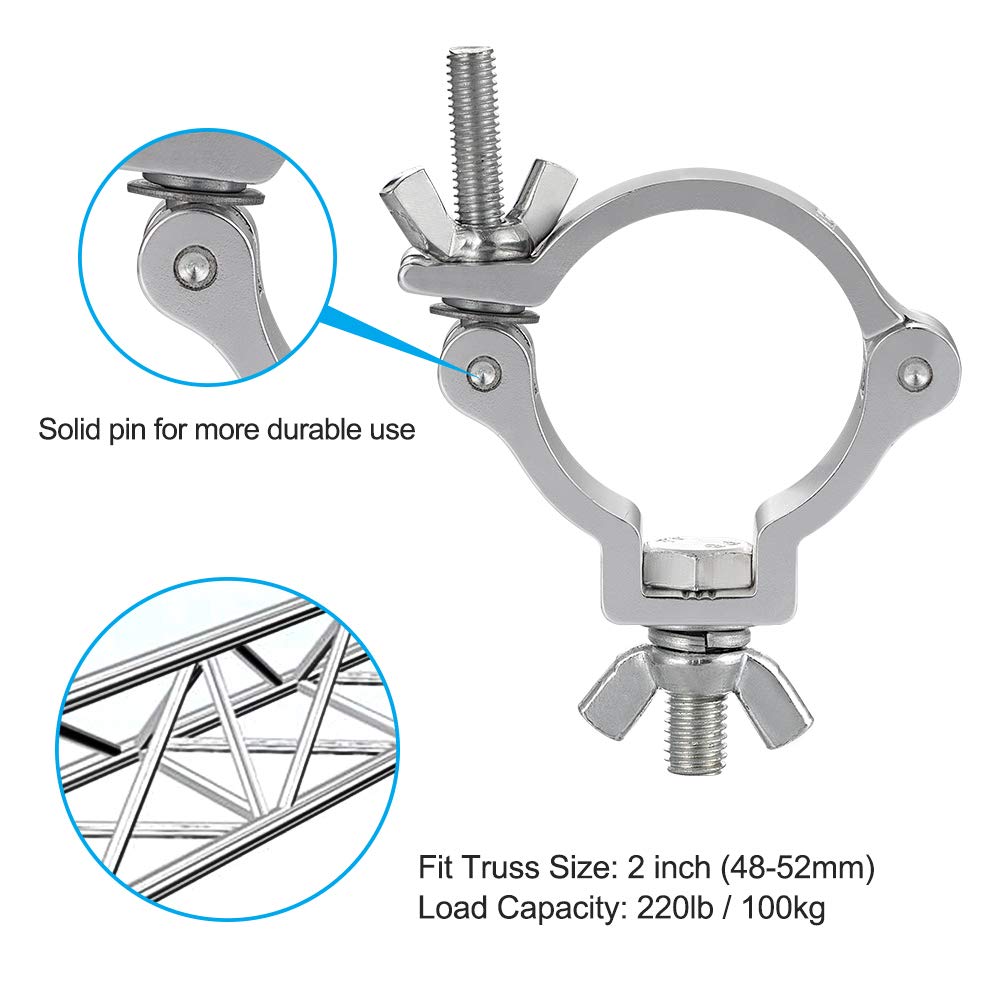 Snapklik.com : WorldLite Aluminum Light Clamps - 8PCS Heavy Duty 220lb ...
