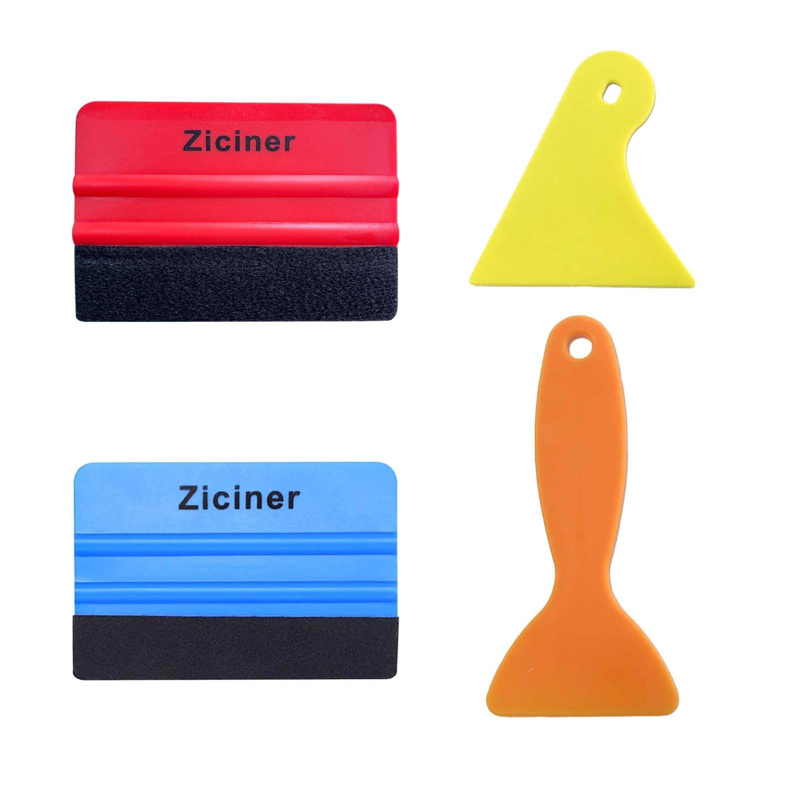 Amazon.com: Dickno 4PCS Felt Edge Squeegee Car Wrapping Tool Kit, Vinyl ...