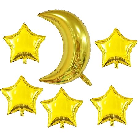 Amazon.com: 36" Large Moon Balloons Foil Balloons Mylar Balloons for ...