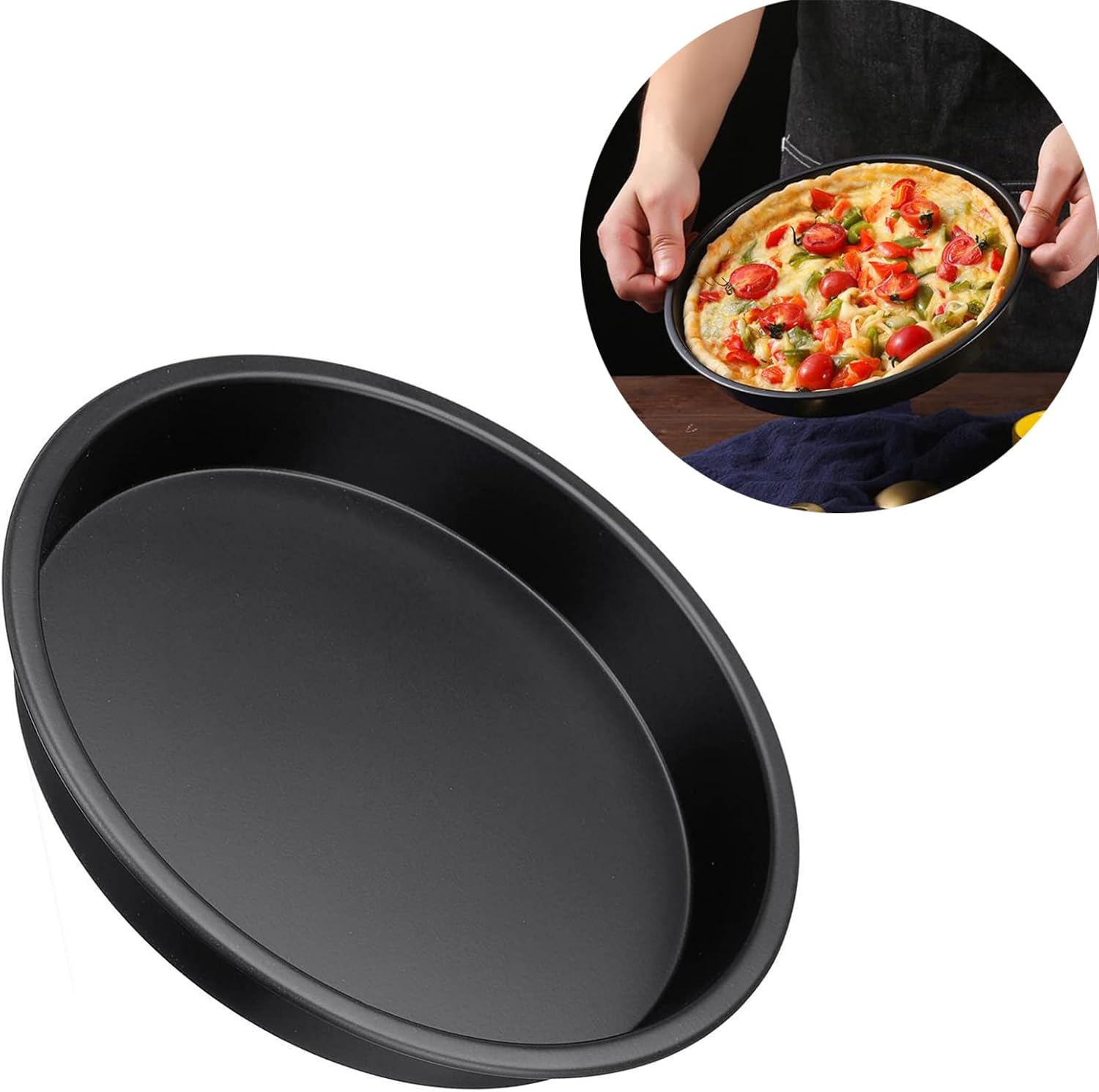 maxant Pizza Baking Tray, Non Stick Pizza Pan, Round Baking Tray for ...
