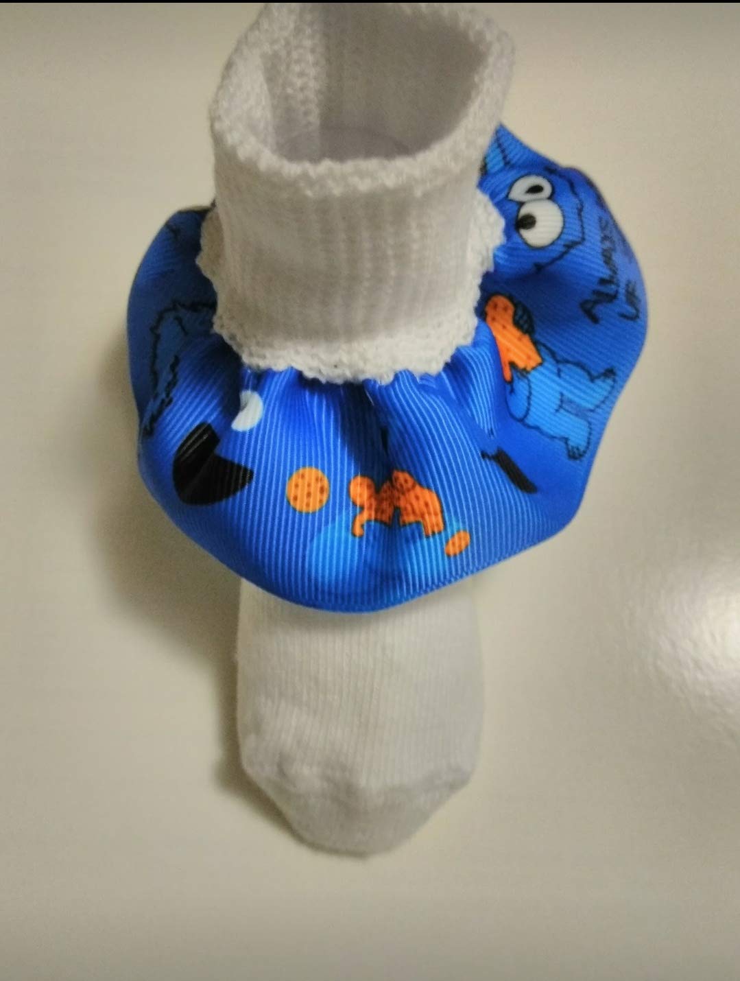 Cookie Blue monster ruffle socks, chocolate chip cookie ruffle socks ...