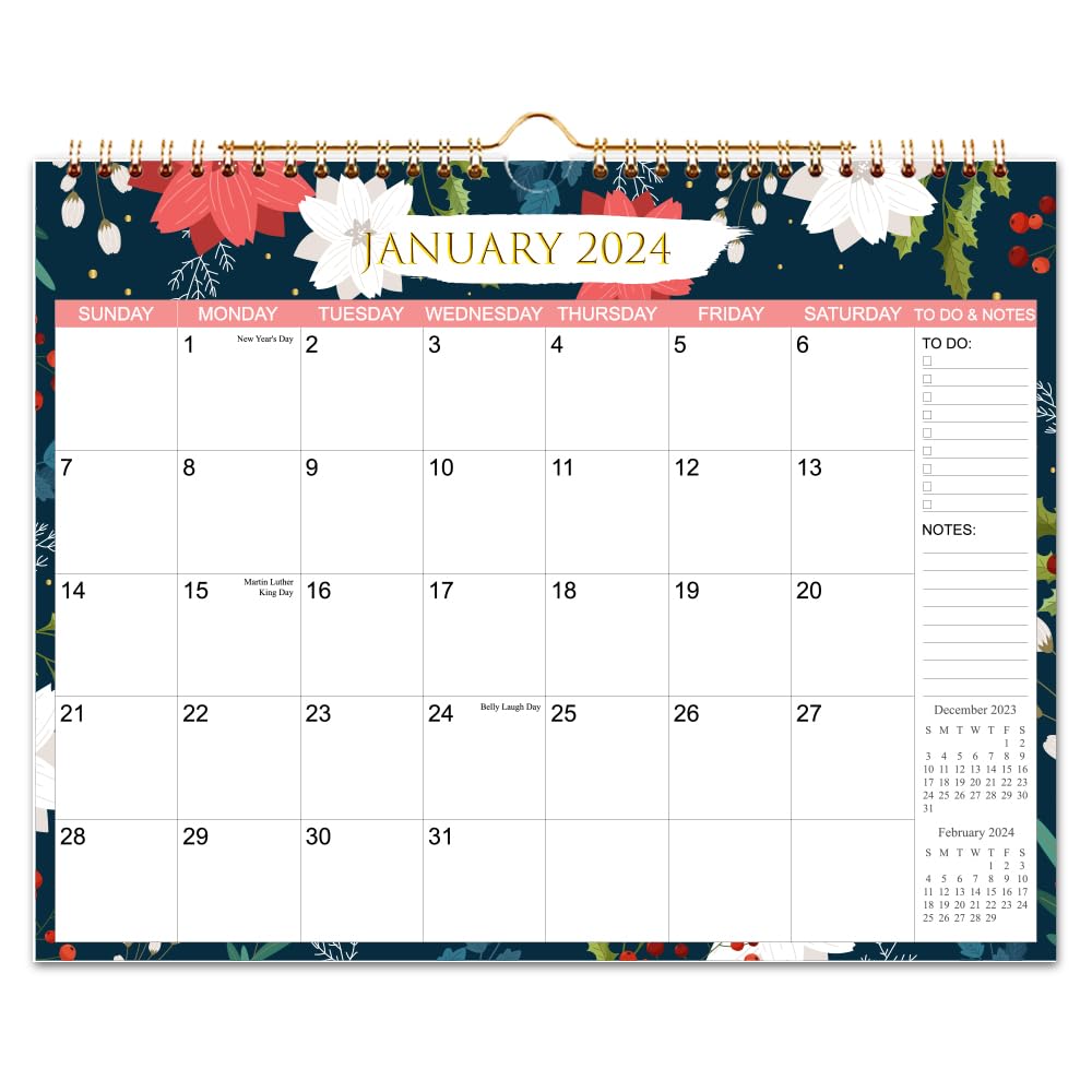 Snapklik.com : 2024 Calendar - Wall Calendar 2024 Monthly Planner From ...