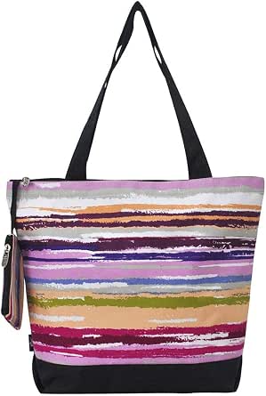 Amazon.com: NGIL Canvas Tote Bag with Matching Coin Purse (Purple ...