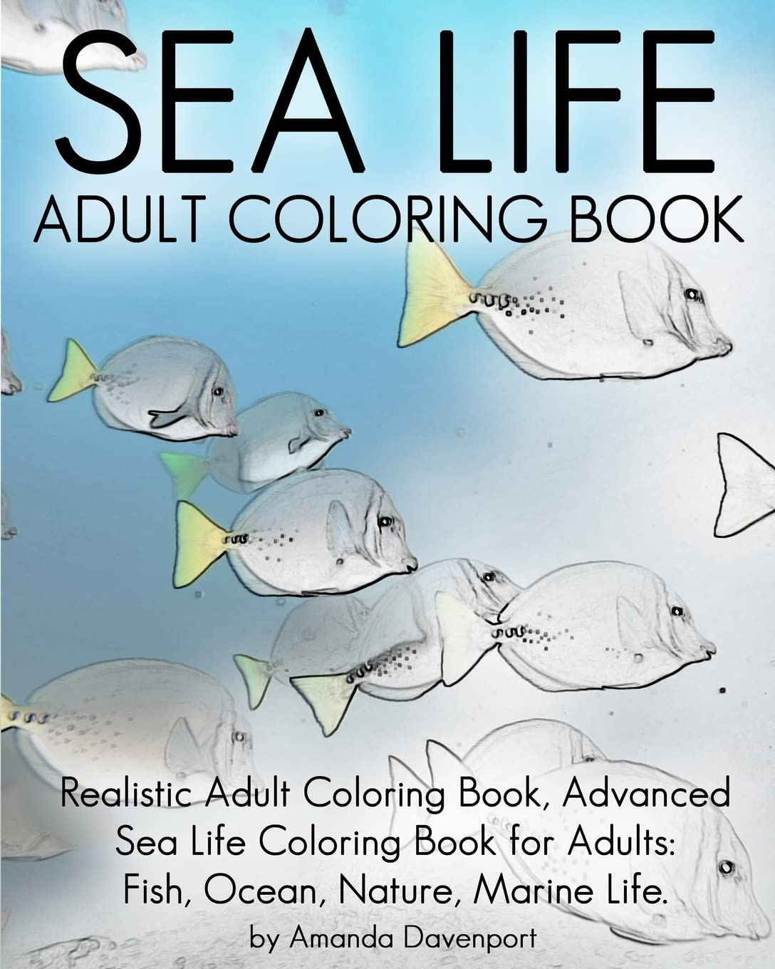 Amazon.com: Sea Life Adult Coloring Book: Realistic Adult Coloring Book ...
