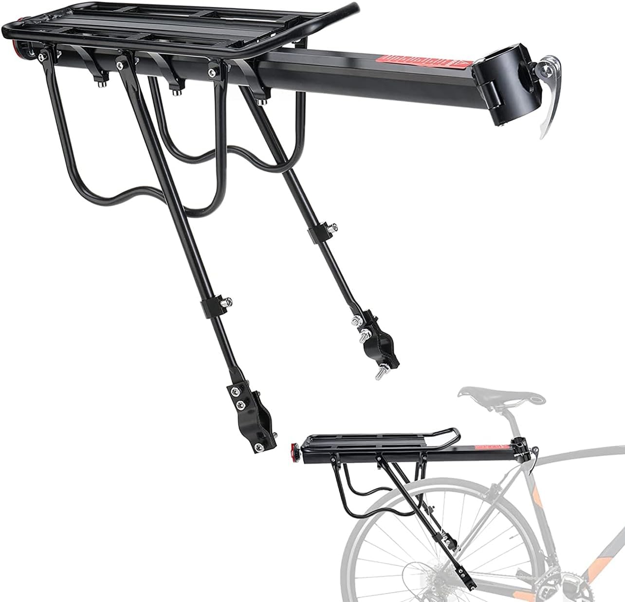 COMINGFIT® 50kg Capacity Aluminum Alloy Bicycle Rear Rack Adjustable ...