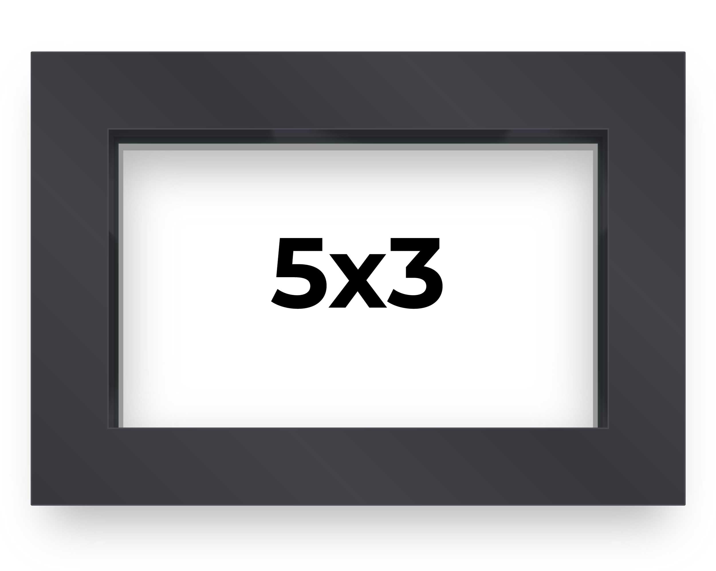 Amazon.com - 3x5 Inch Shadow Box Frame Contemporary Black Finish | 3/4 ...