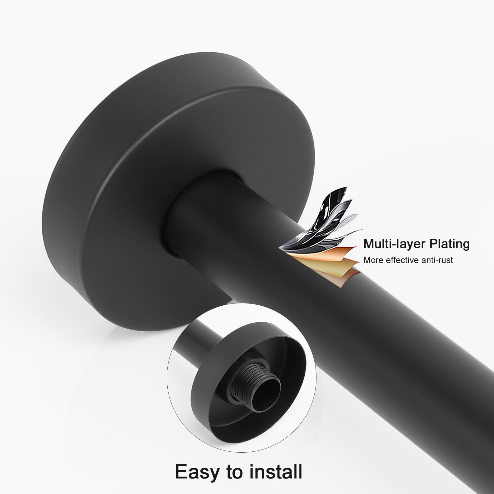 Shower Arm Stabilizer NearMoon Shower Arm, Extra Extension Arm With ...