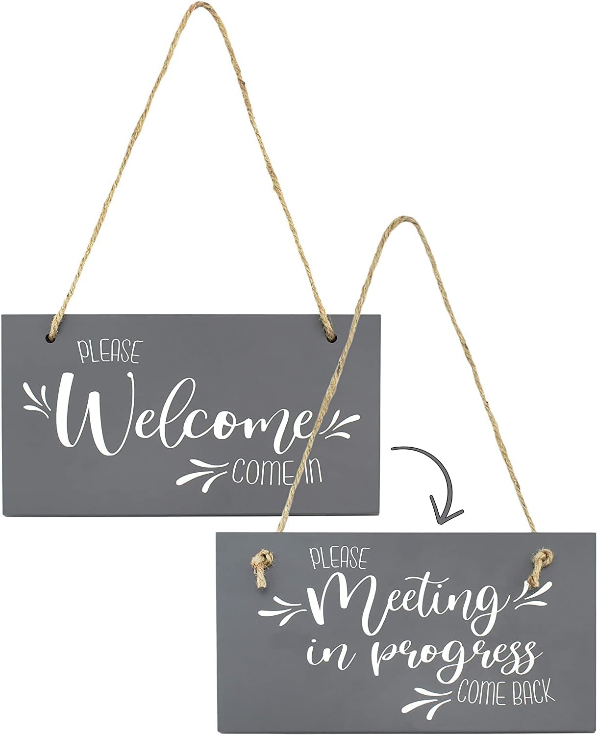 Amazon.com: 1 Piece in a Meeting Sign for Office Door, Double-side ...
