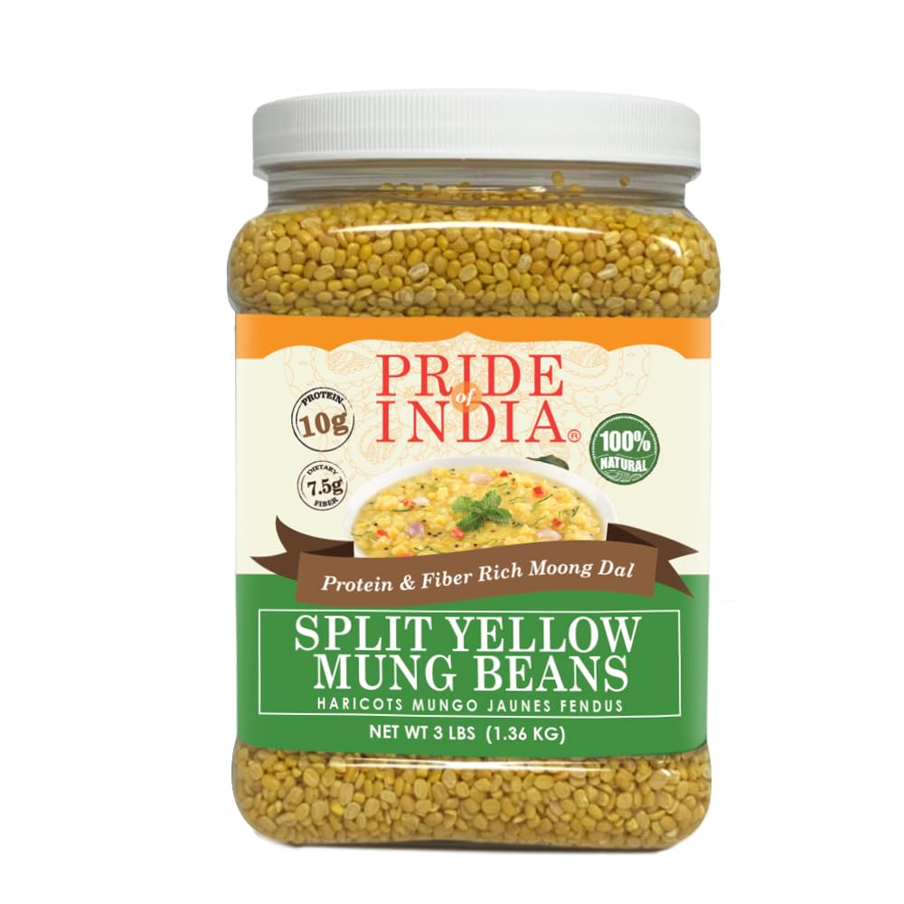 Amazon.com : Pride Of India - Indian Split Yellow Mung Lentils ...
