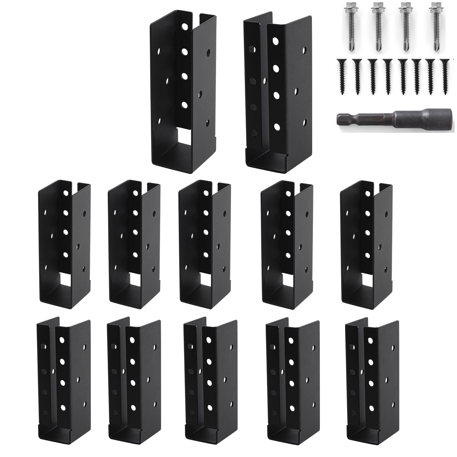 Snapklik.com : Concealed Joist Hangers, 12 Pcs Of 2"x6" Outdoor Trim ...