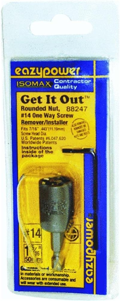 One Way Screw Remover, No.14: Screwdriver Bits: Amazon.com: Tools ...