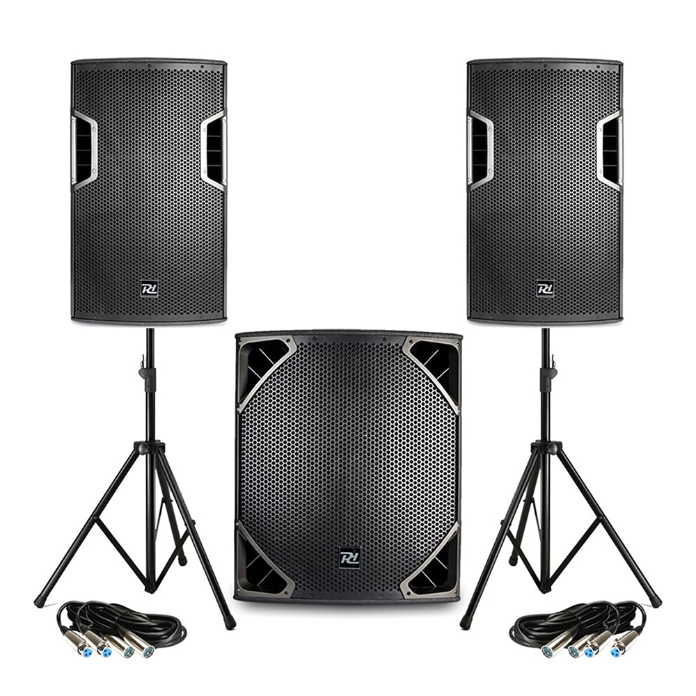 Complete PA Sound System Powered Speakers SubWoofers DJ Club with ...