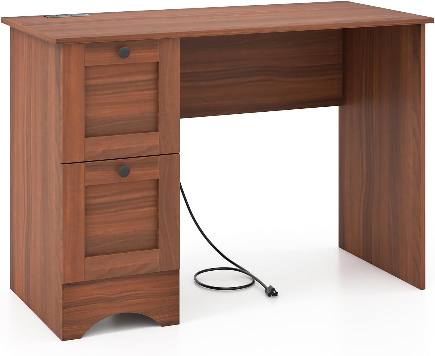 Amazon.com: IFANNY Vintage Computer Desk with Drawers, Wooden PC Desk ...