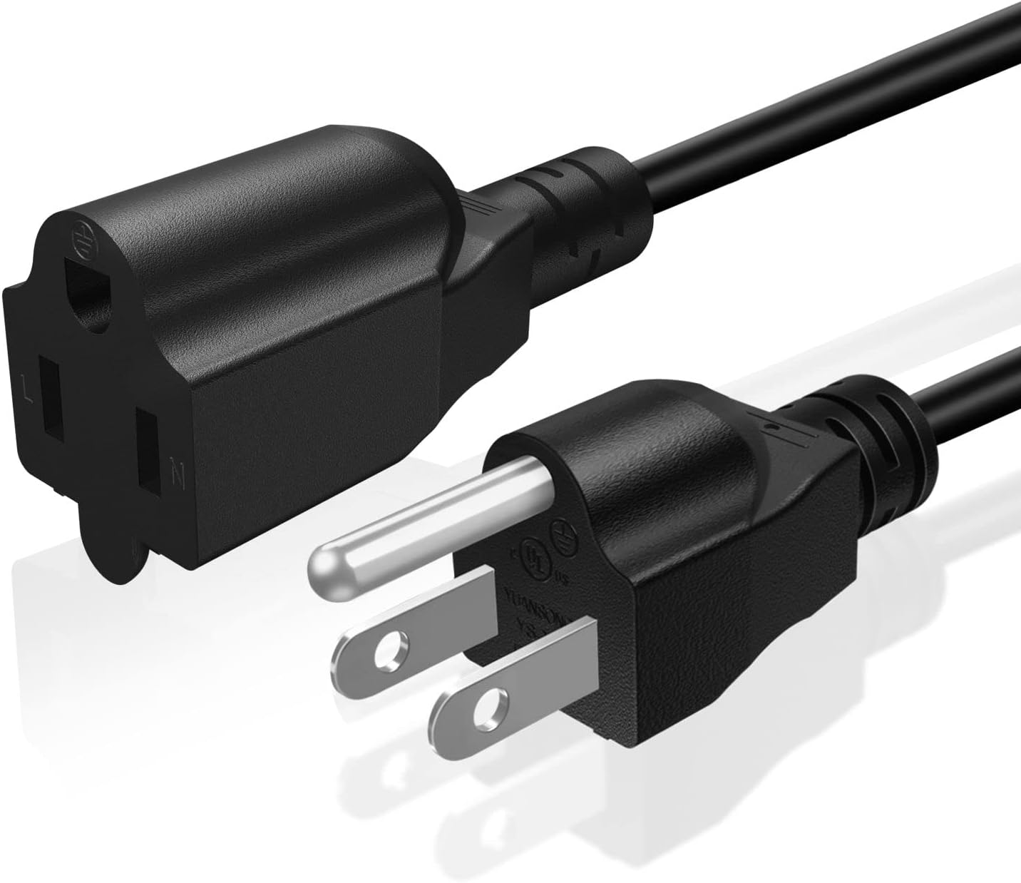 TNP Universal Power Extension Cord Cable Strip (12FT) - 3 Prong ...