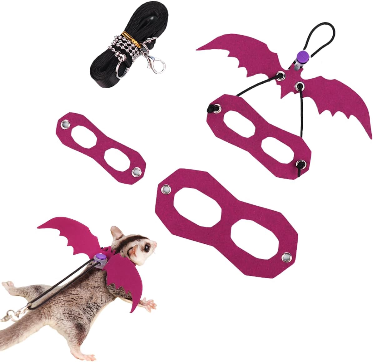 Amazon.com : Sugar Gliders Harness Leash Set - 3 Pcs Training Walking ...