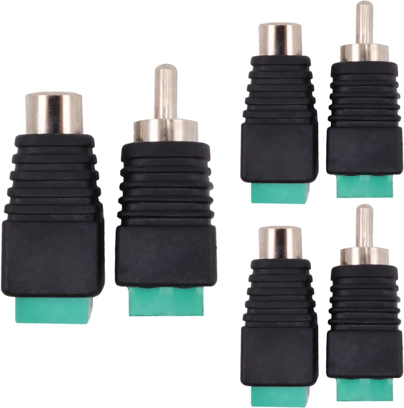 Amazon.com: FBHDZVV 3-Pack RCA Audio/Video Connector Adapter, Male-to ...