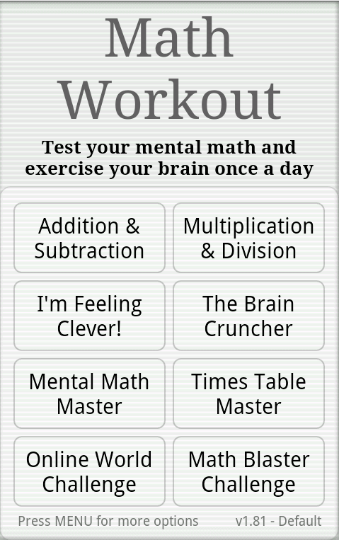 Math Workout Pro - App on the Amazon Appstore