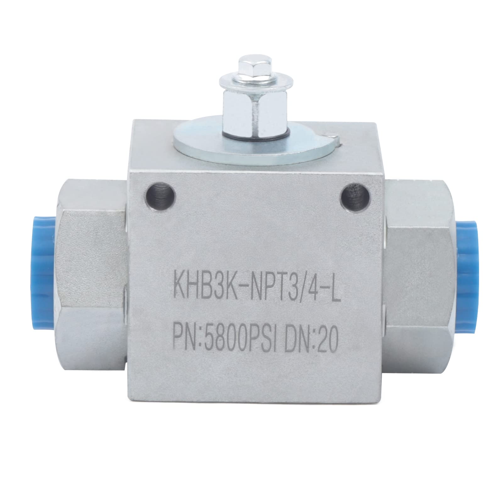 Snapklik.com : 3-Way Hydraulic Ball Valve, 3/4 Inch NPT Female Hydraulic Valve 5800PSI KHB3K L ...