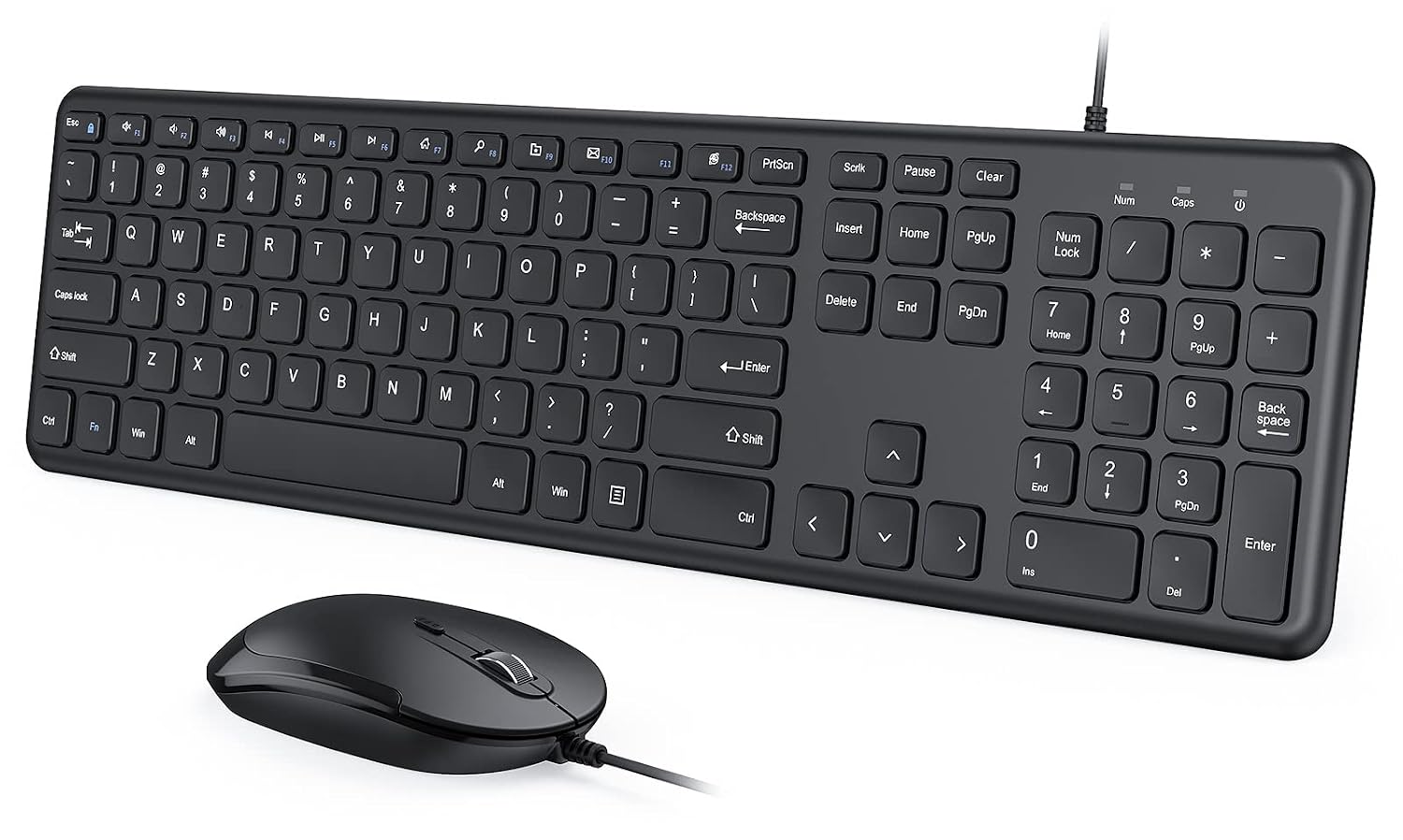 Amazon.in: Buy Wired Keyboard and Mouse Combo, USB Wired Corded ...