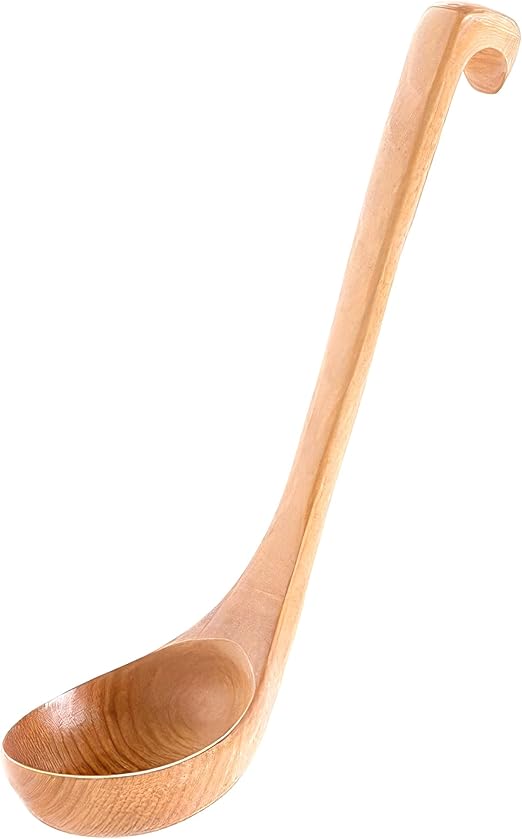 Amazon.com: Wooden Ladle for Soup - Bamboo Ladle Wooden Soup Spoons ...