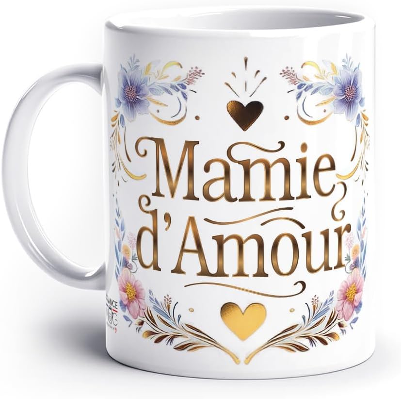 France Mug - 'Mamie D'Amour' - (Collection Mamie) - Café Thé Idée ...