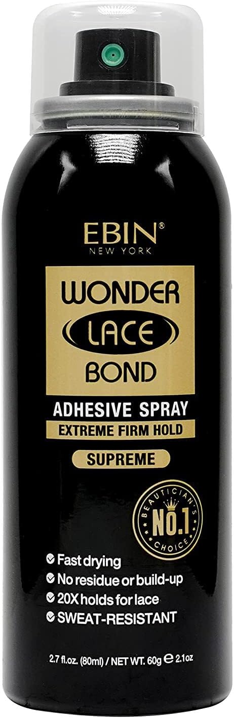 EBIN NEW YORK Wonder Lace Bond Adhesive Spray - Supreme (Extreme Firm ...