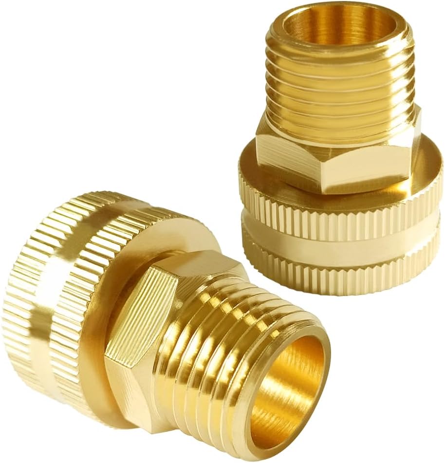 Amazon.com : Joywayus Brass Swivel Pipe Fitting 3/4" GHT Female x 1/2 ...