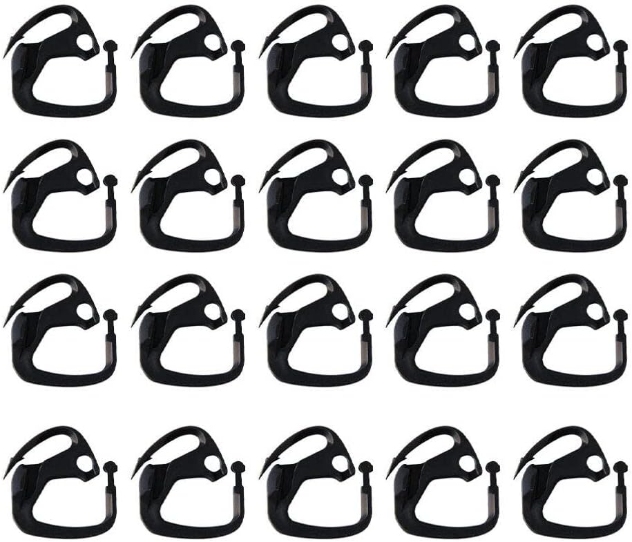 Amazon.com: DOITOOL 20 Pcs Tool Hooks Drapery Hooks Tarp Clips Heavy ...