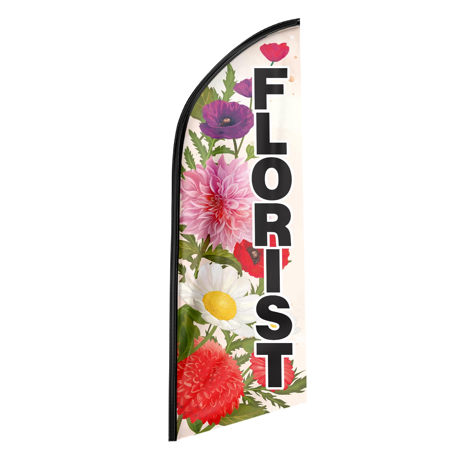 Amazon.com : QSUM Florist Themed Feather Flag, 8FT Advertising Swooper ...