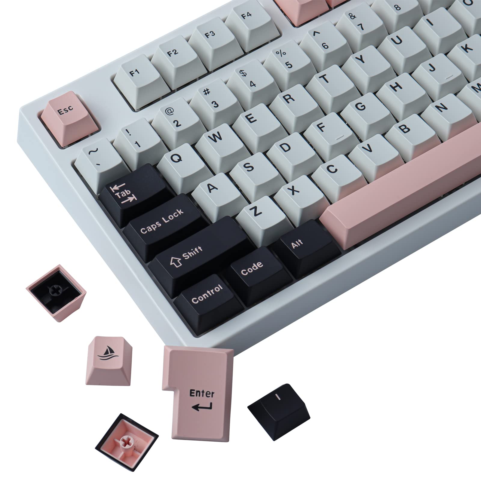 Buy Keycaps Double- Keycaps ANSI&ISO(UK) Layout Keycaps 173 Keys With ...