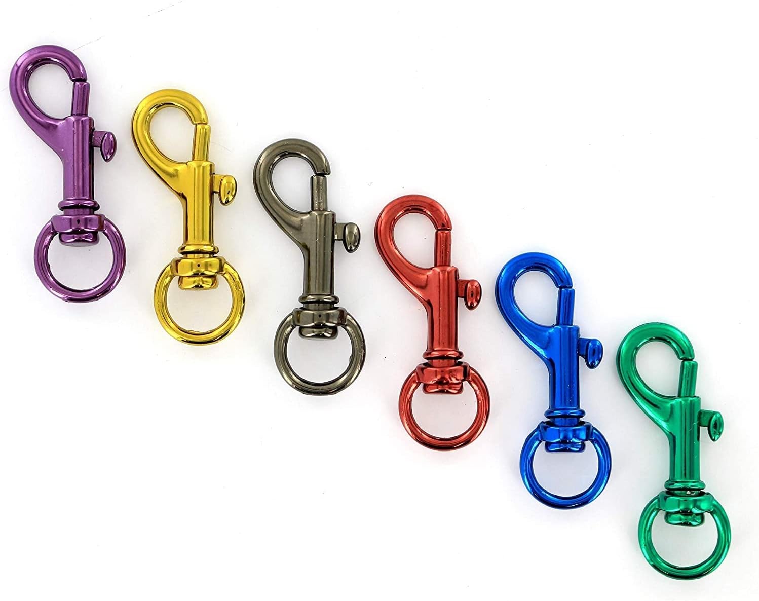 Amazon.com: RamPro Aluminum Spring Snap Hook Set Rustproof and Anodized ...