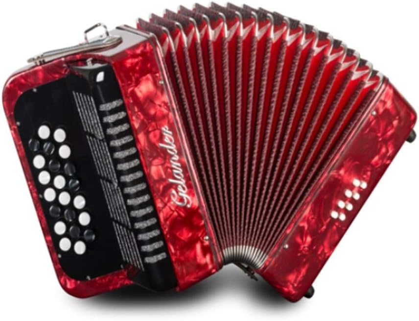 Acordeón JHJBH, acordeón de 22 teclas de 8 graves, acordeón de botón ...