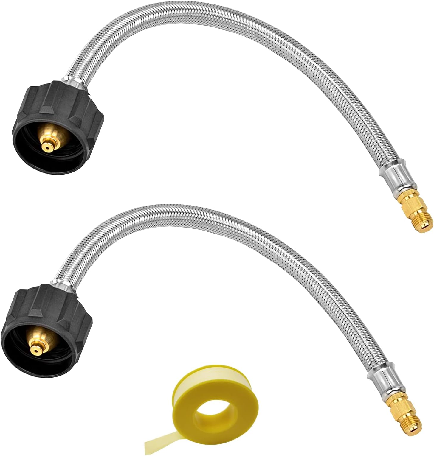 Amazon.com : AMSOTTA RV Propane Pigtail Hose Stainless Steel Braid ...
