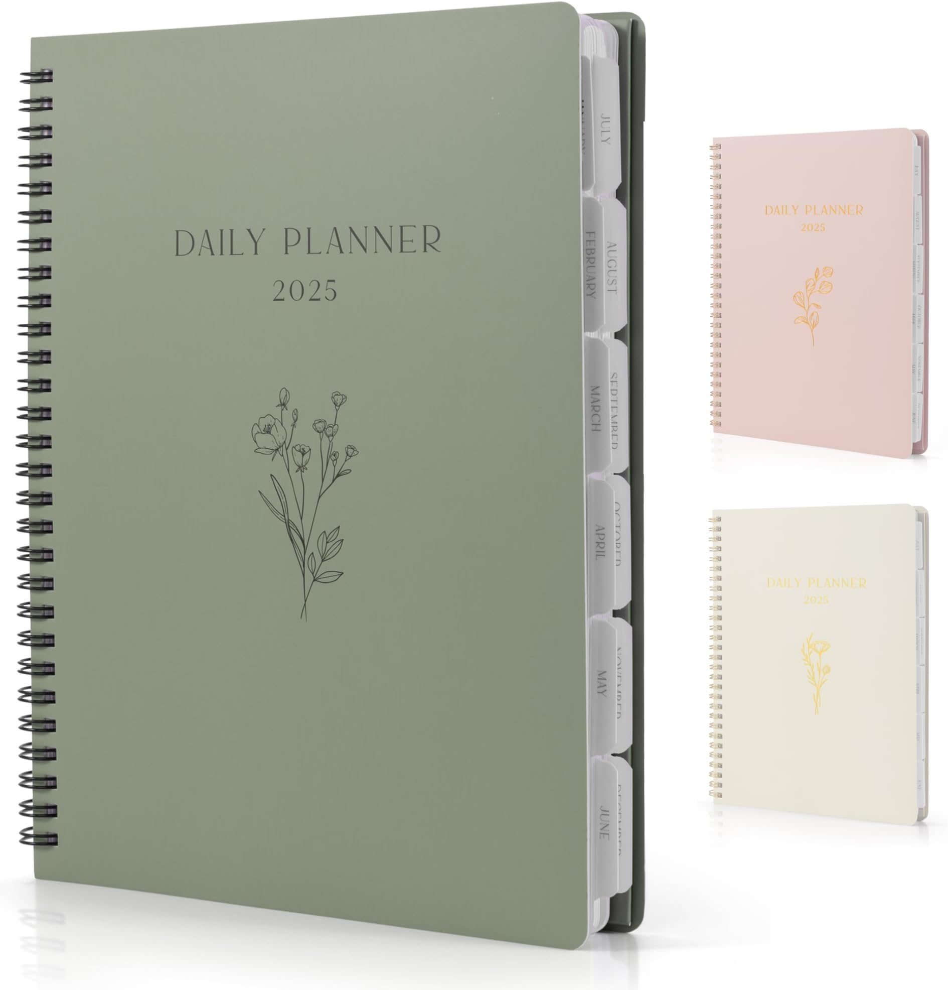 Amazon.com : Beautiful 2025 Daily Planner - 7" x 10" Planner for Women ...