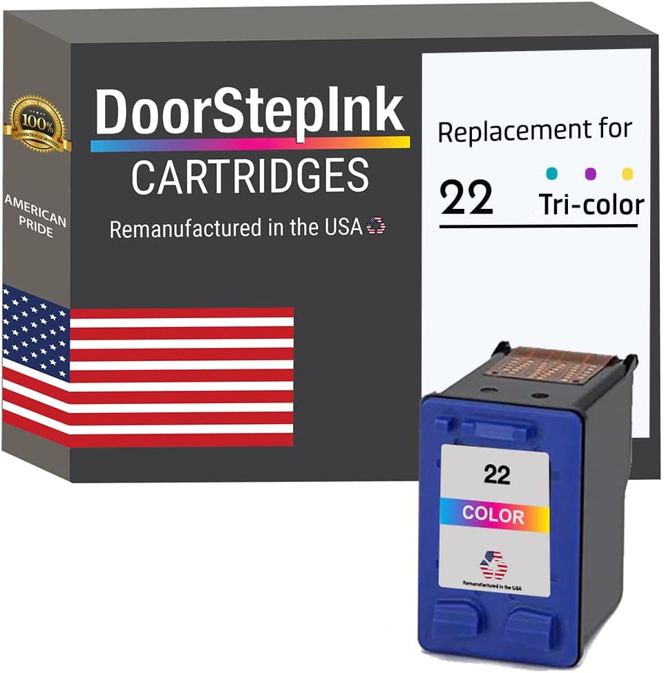 Amazon.com: HP 22 Tri-color Ink Cartridge | Works with DeskJet D1300 ...