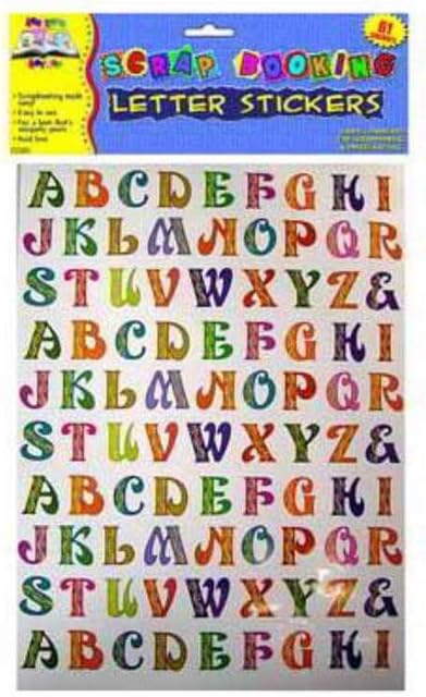 Amazon.com: Fancy letter sticker pack - Pack of 72